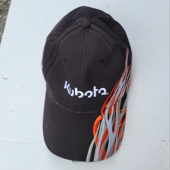 kubota | Accessories | Vintage Kubota Baseball Hat Cap Black Orange ...